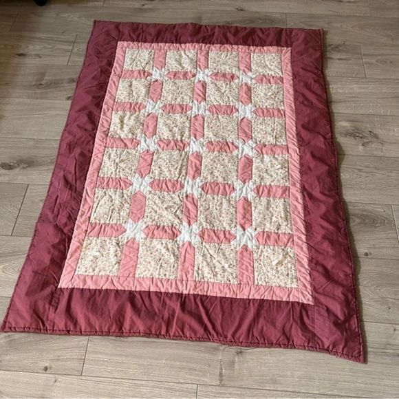 Handmade | Bedding | Handmade Patchwork Florallap Quilt With Shades Of ...